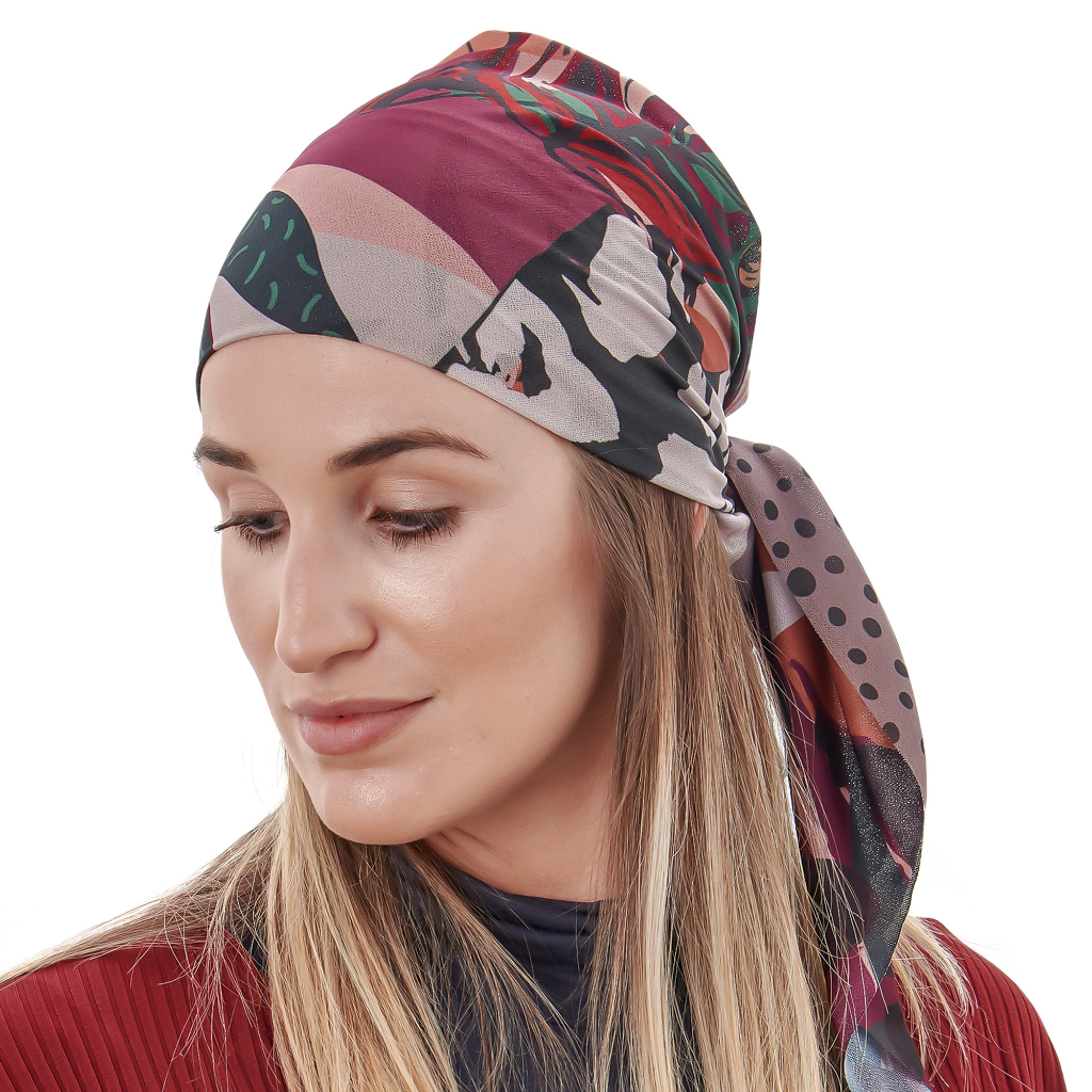 Lenço Feminino Floral Estampada Cabeça Pescoço Grande 80x80 | Shopee Brasil