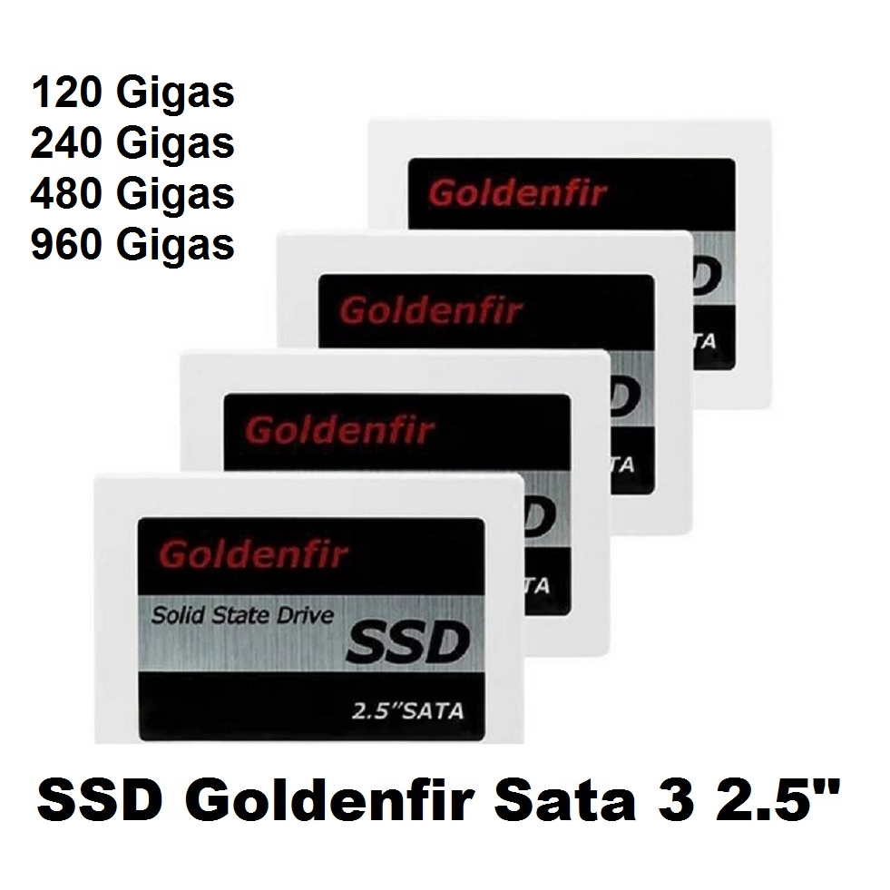 SSDs Goldenfir Sata 3 2.5" para PCs, Notebooks e Games (120gb/240gb ...