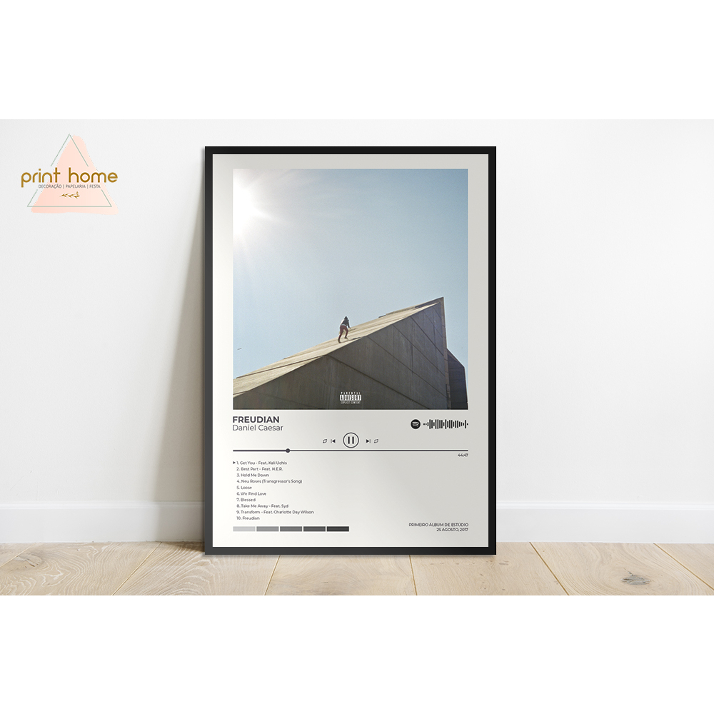 Quadro Placa MDF Spotify Daniel Caesar Freudian | Shopee Brasil