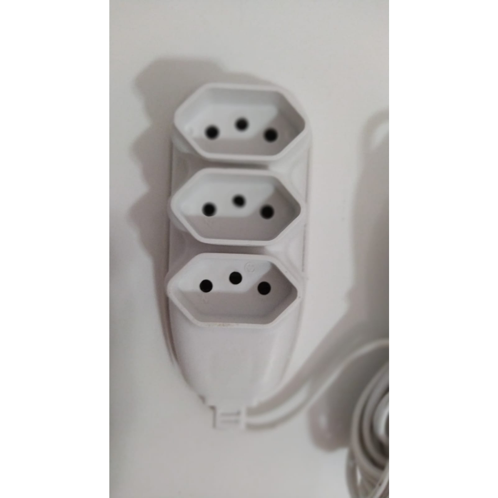 Extensão Elétrica Mega Plug Branca 2 - 3 - 5 e 10 Metros | Shopee Brasil