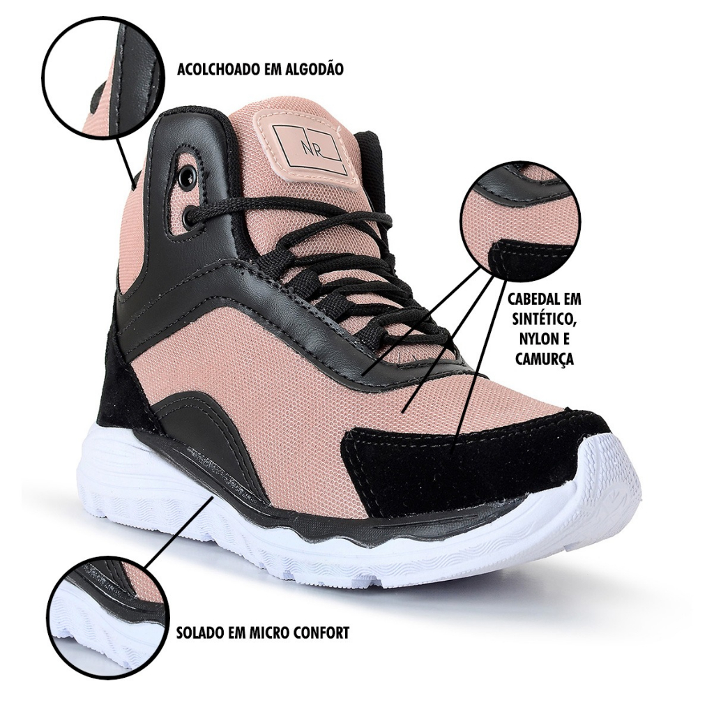 Tenis Botinha Feminina Esportiva Academia Treino Fit | Shopee Brasil