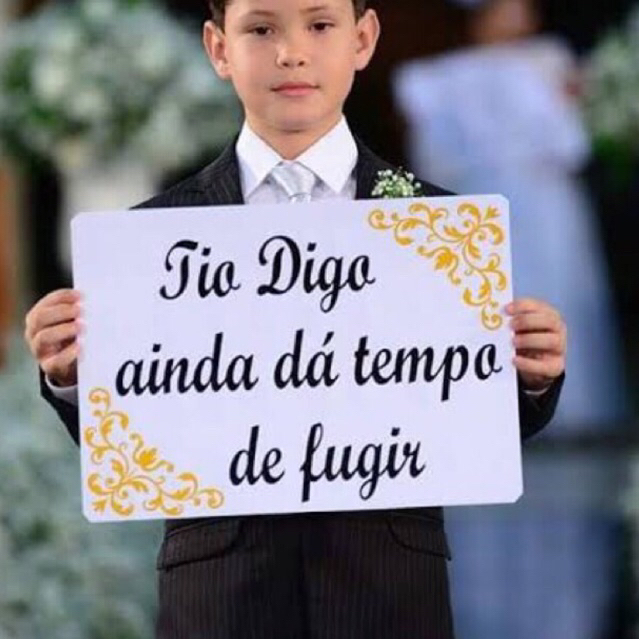 Placa decorativa para casamento / Tio Digo ainda dá tempo de fugir NOME ...