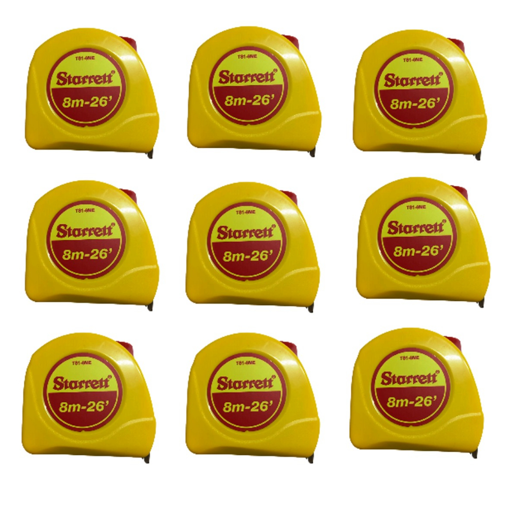 Trena Métrica 8 Metros Precisão E Resistência c/ Trava - Starrett - Kit ...