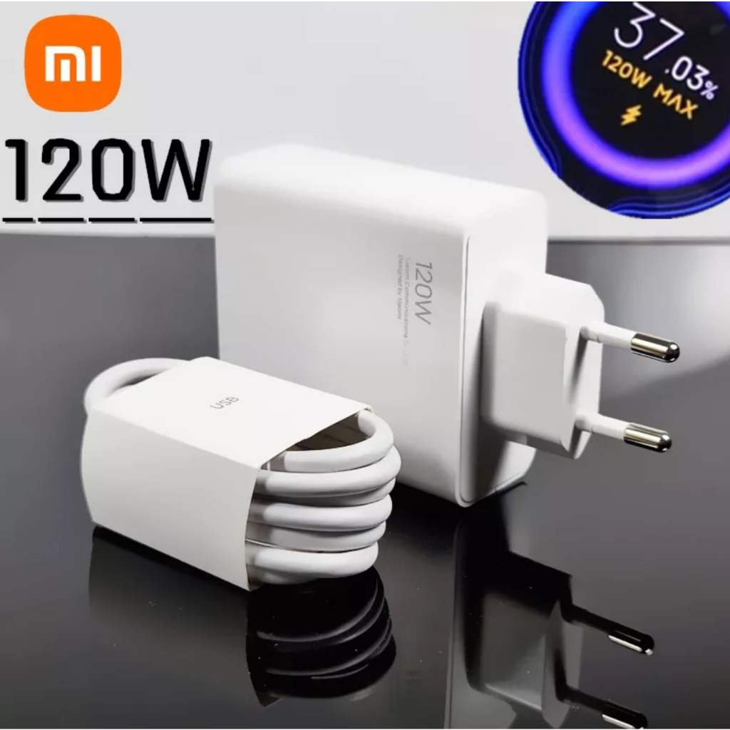 Carregador Xiaomi 120W Original Turbo Fast Charging Cabo usb-c (6A) rápido Redmi / Poco | Shopee ...