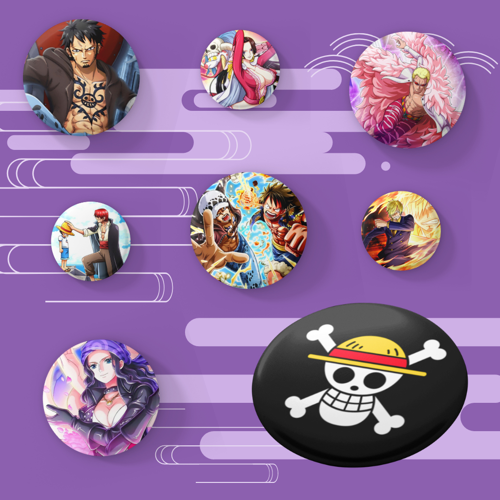 Bottons Anime One Piece [Buttons One Piece] | Shopee Brasil