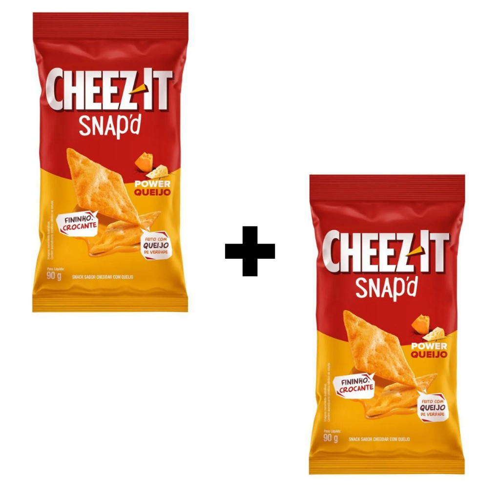 Kits SNACK POWER QUEIJO CHEEZ-IT SNAPD PACOTE 90G salgadinho SNACK ...