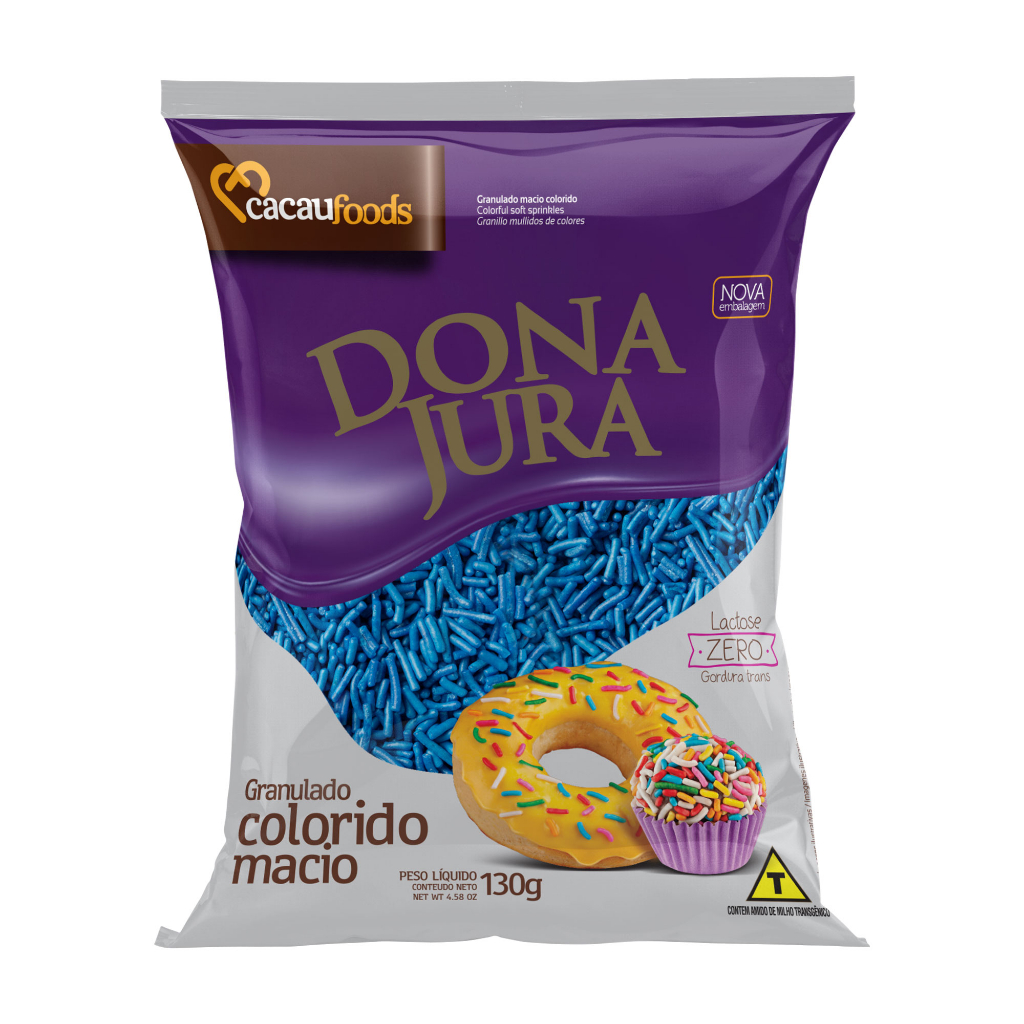Chocolate granulado azul 130 gramas | Shopee Brasil