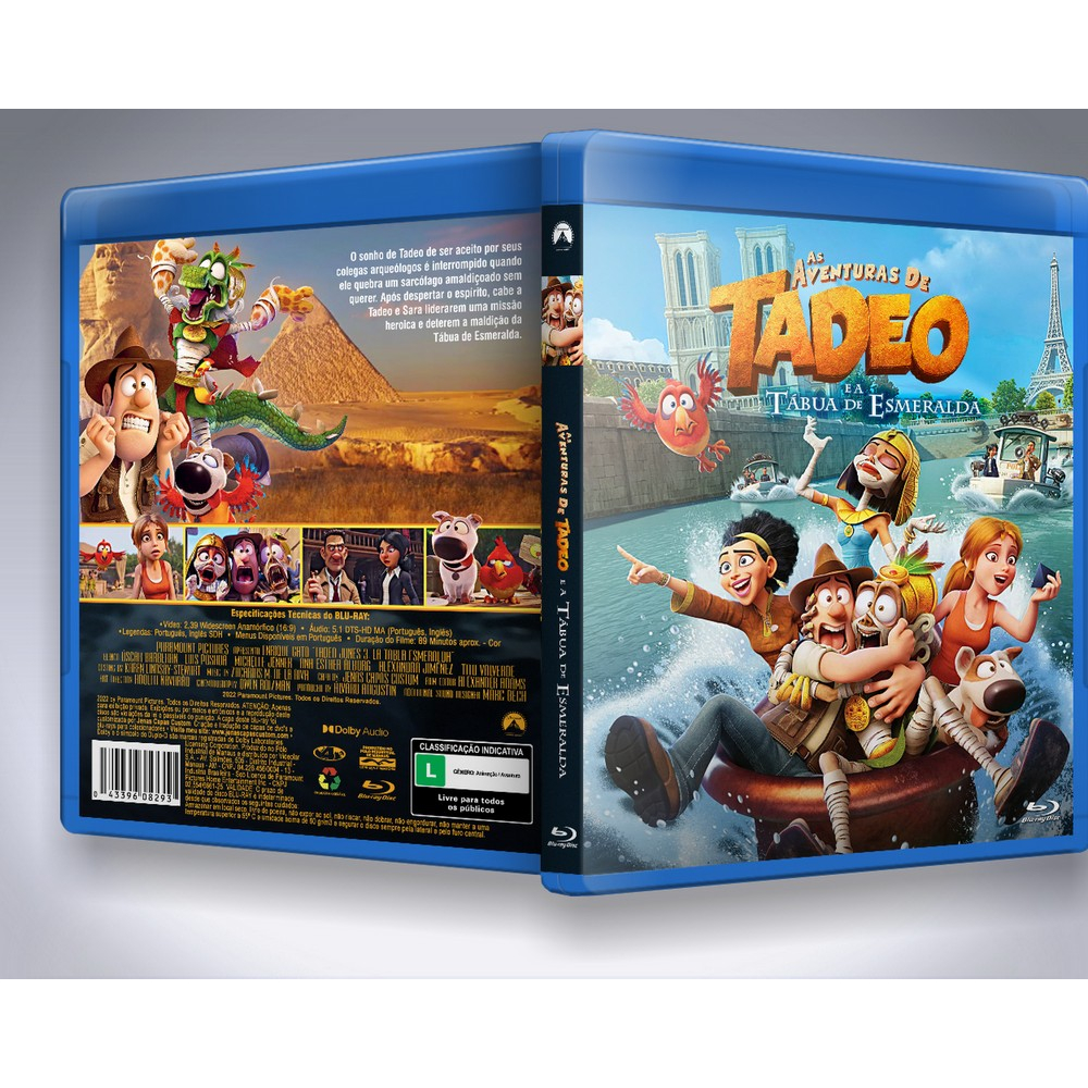 Blu-ray: As Aventuras De Tadeo e a Tabua De Esmeralda [PERSONALIZADO ...