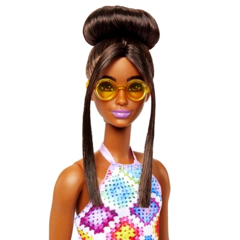 Boneca Barbie Fashionistas negra de coque #210 - Mattel | Shopee Brasil