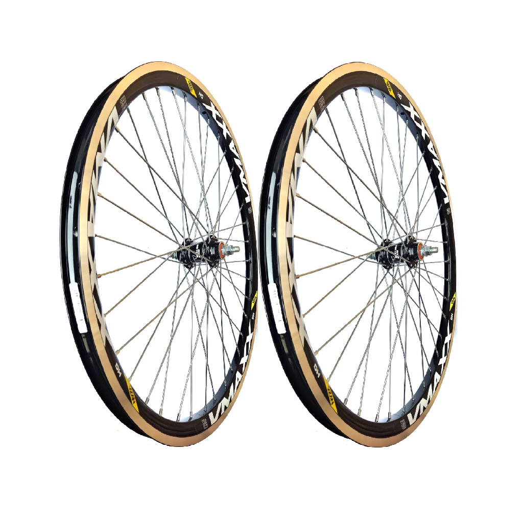 Par De Roda Vmaxx V-brake 36 Furos Aro 24, Com Raios Grosso, Cubo ...