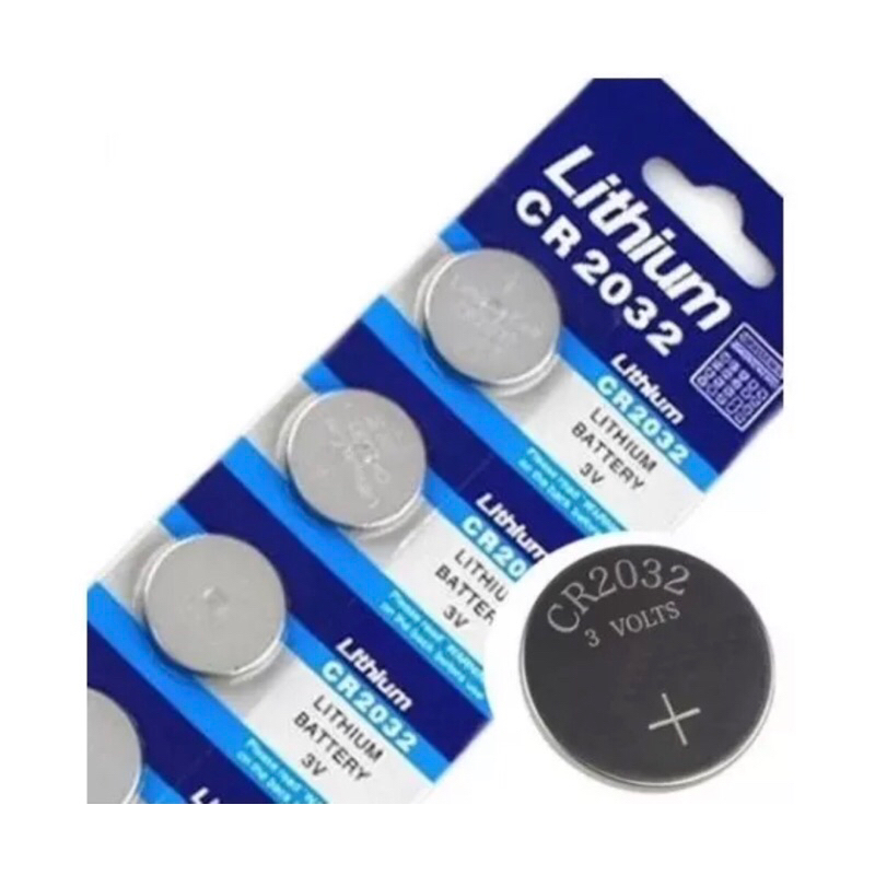 Cartela Kit 5 Bateria Redonda CR 2032 3V Lithium Balança Digitais ...
