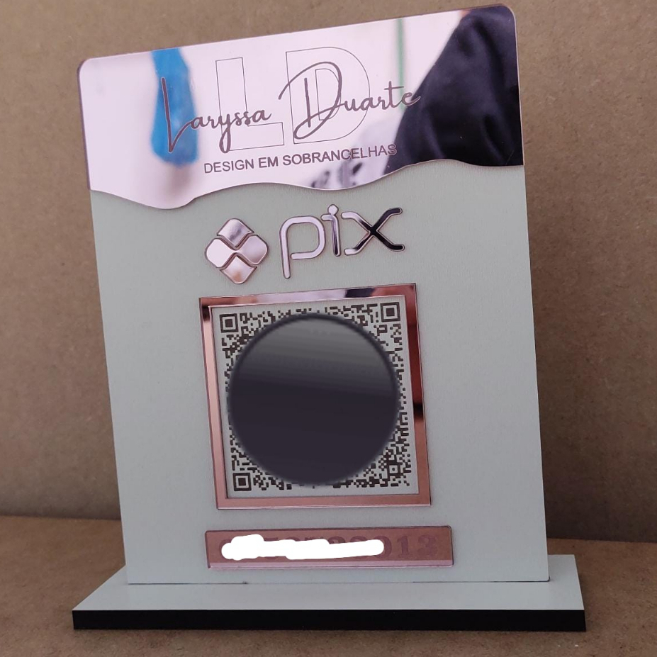 Placa Qr code em MDF e Acrilico | Shopee Brasil