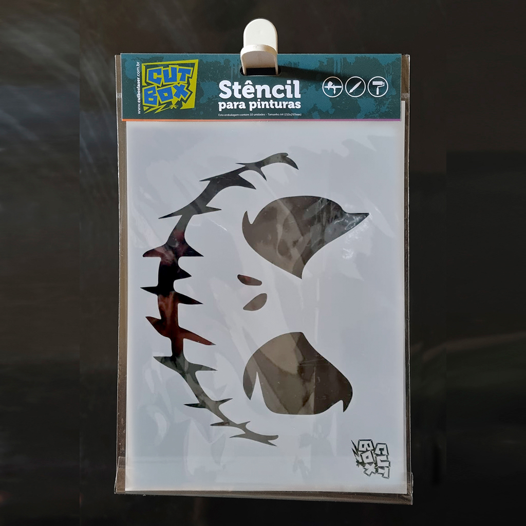 Stencil para aerografias e pinturas - Modelo: Coringa_5 A4. | Shopee Brasil