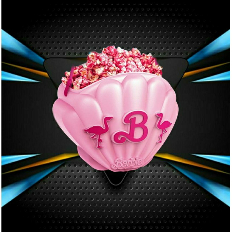 Balde/Bolsa Concha de pipoca da Barbie Moviecom cinemas | Shopee Brasil