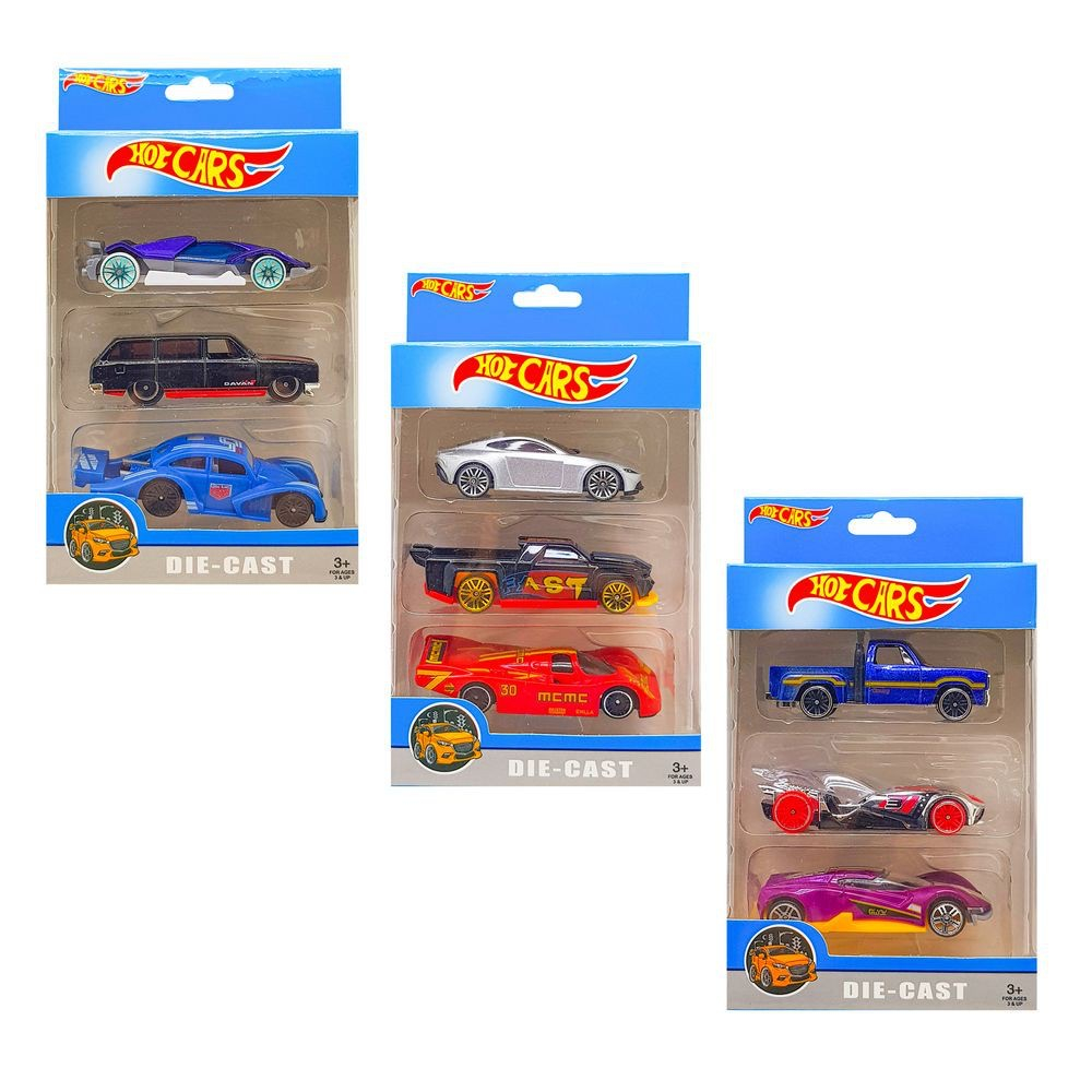 Kit's 3 / 5 carrinhos sortidos miniaturas colecionável brinquedo ...