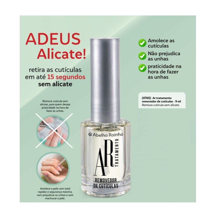 Removedor de cutículas 9 ml-abelha rainha | Shopee Brasil