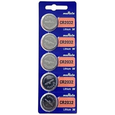 Bateria Lithium 3v CR2032 5unidade Murata cartela com 5 uns | Shopee Brasil