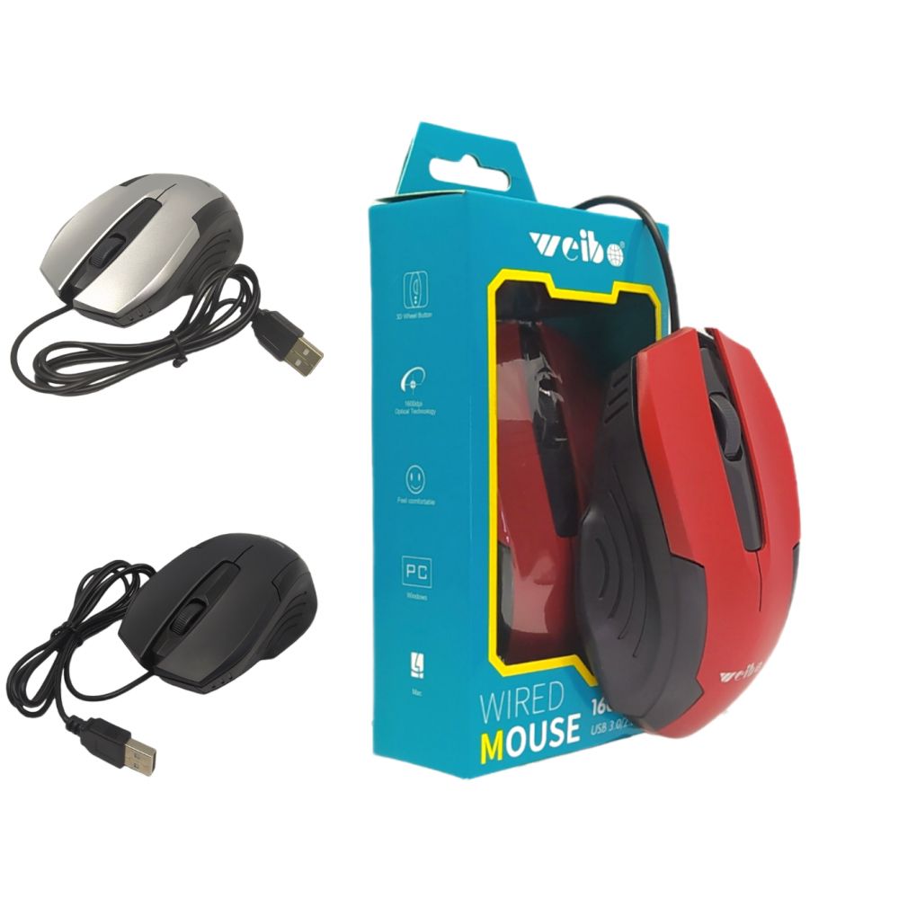 MOUSE WEIBO WB-024 | Shopee Brasil