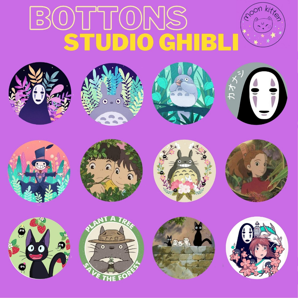 bottons studio ghibli | Shopee Brasil