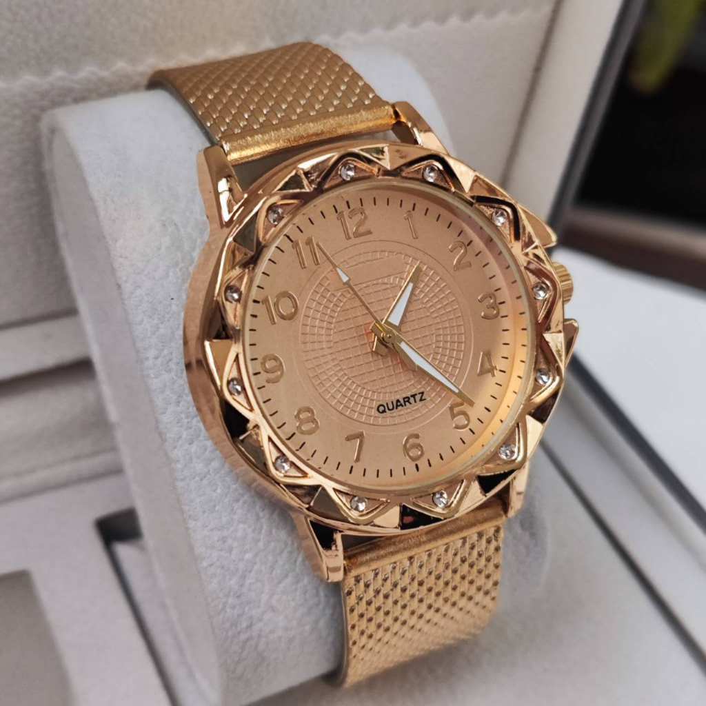 Relógios Femininos de luxo Relógio de senhora digital de diamante para senhora relógio de ...