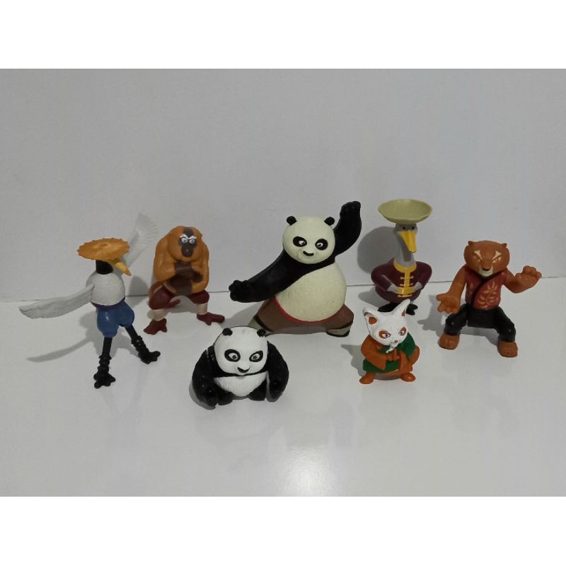 Conjunto 7 bonecos Kung-Fu Panda - McDonald's - 10cm | Shopee Brasil