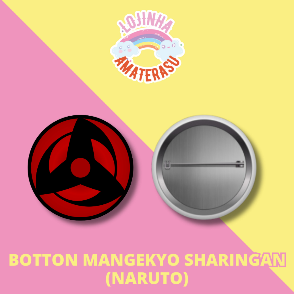 Bottons/Broche Sharingan e Mangekyo Sharingan (Naruto, Uchihas ...