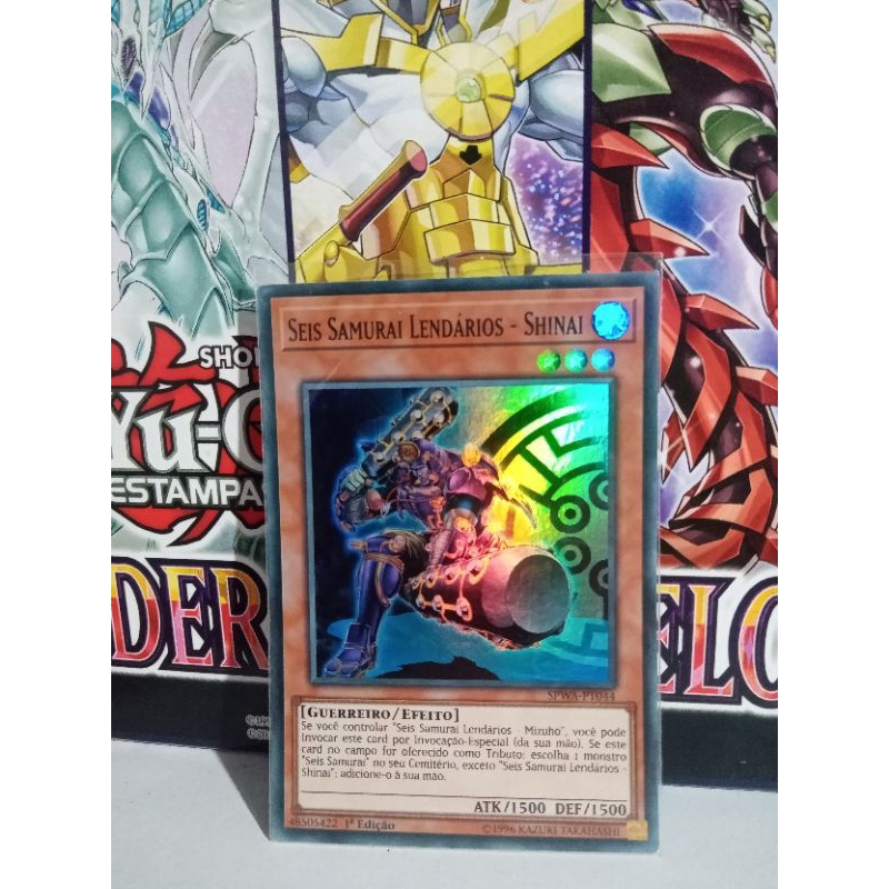 yu-gi-oh seis samurai lendários shinai super rara | Shopee Brasil
