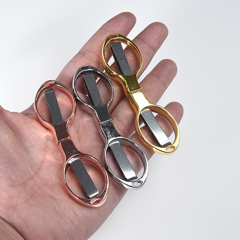 Tesoura de Metal Dobrável Portátil de Bolso Pequena Multiuso Costura ...