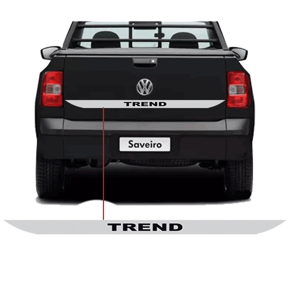 FAIXA ADESIVO LETREIRO EMBLEMA LOGOTIPO PARA TAMPA TRASEIRO SAVEIRO ...