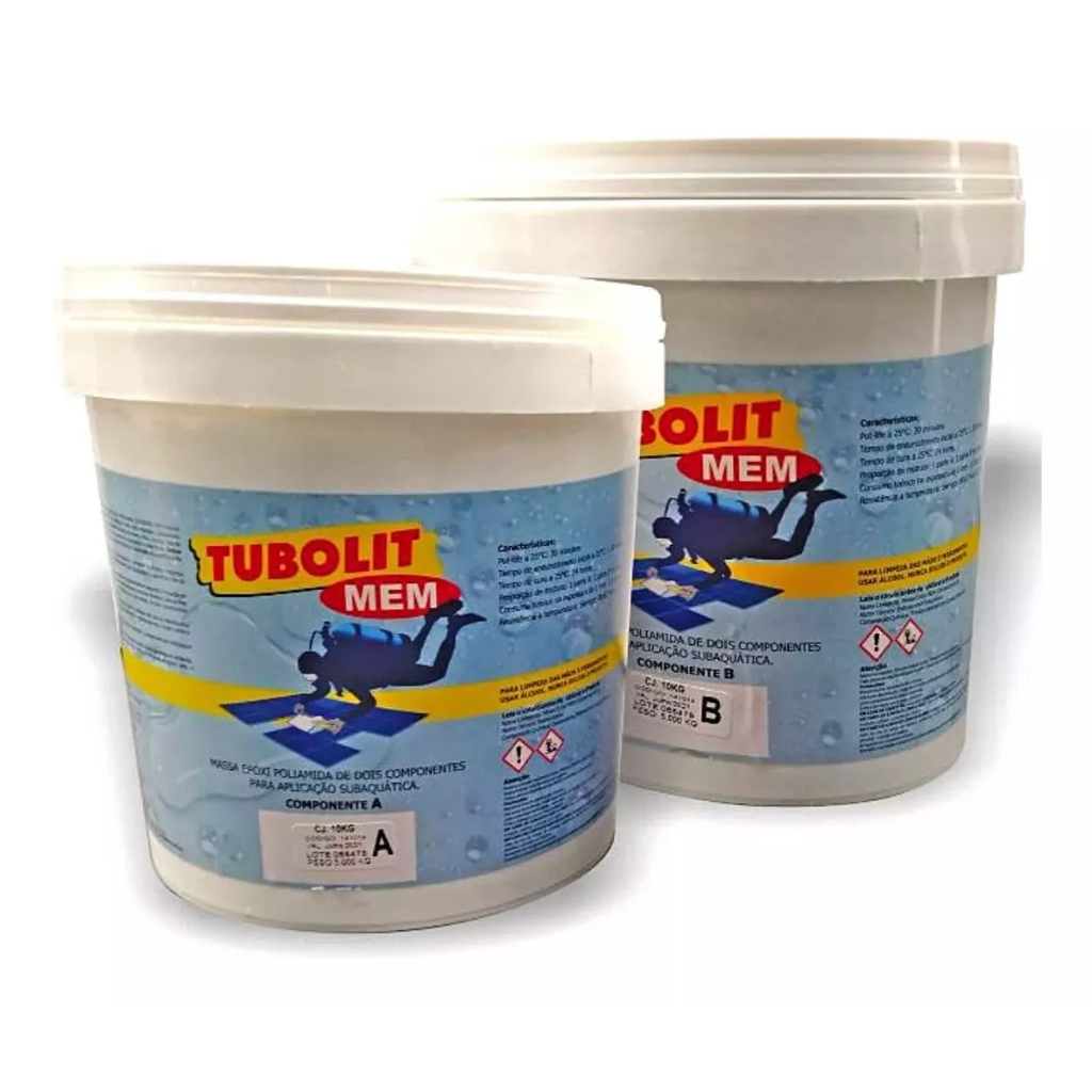 Tubolit Mem Cola Azuleijo Piscina 10kg | Shopee Brasil
