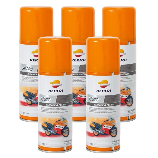 5 Repsol Spray Moto Cleaner & Polish Original | Shopee Brasil
