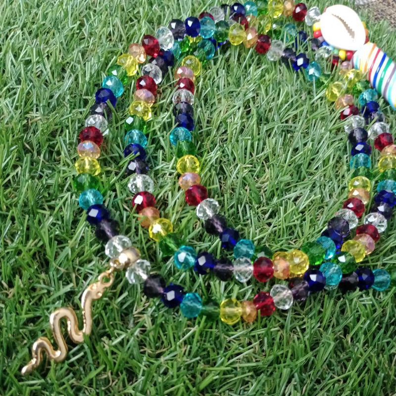 Guia Oxumaré Umbanda Candomblé Colar | Shopee Brasil