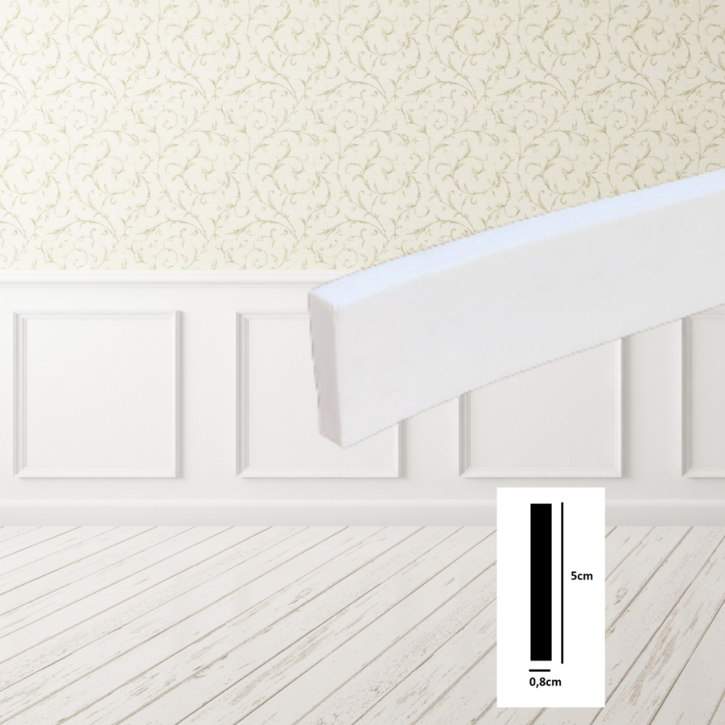 Rodapé Moldura Autocolante Eva Flexível 5cm 25 Metros - modelo 5cLiso ...