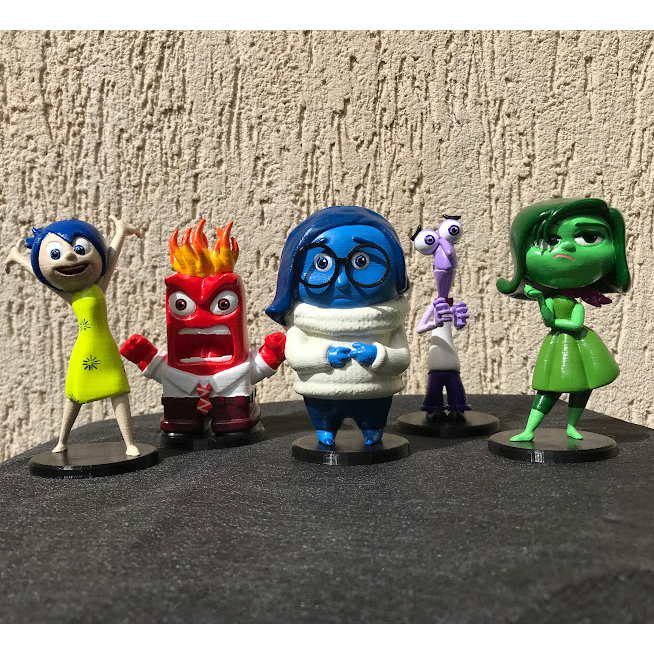 DIVERTIDAMENTE - INSIDE OUT - COLECIONÁVEL - IMPRESSÃO 3D | Shopee Brasil