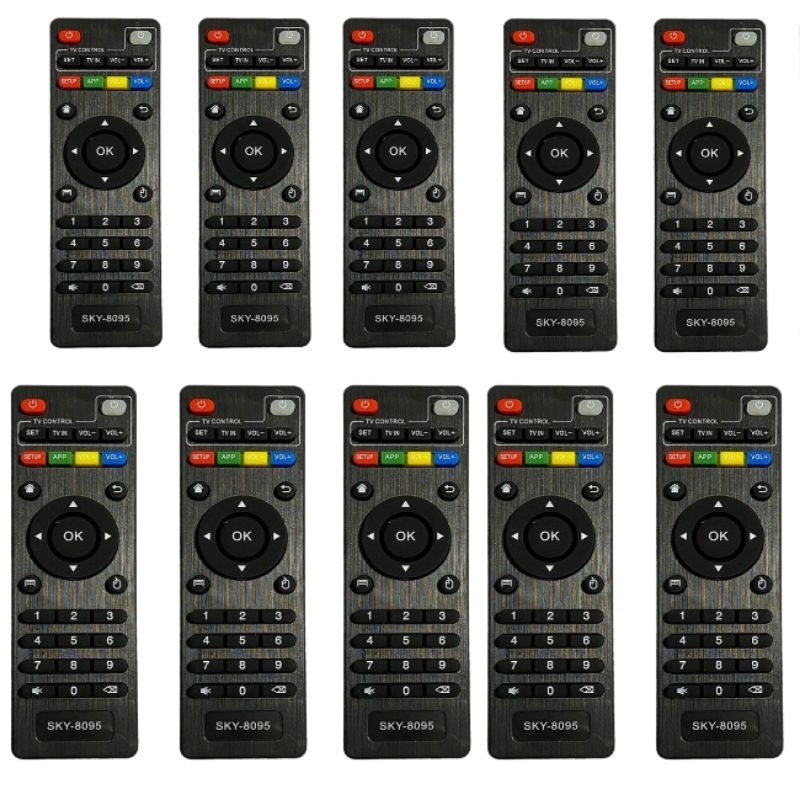 Kit 10 Controle Remoto Para TV Box Pro 4K Com Nf | Shopee Brasil