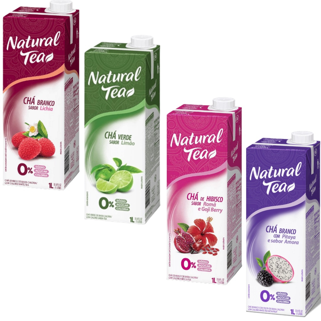 Natural Tea Chá Gelado Zero Açúcar 1 Litro | Shopee Brasil