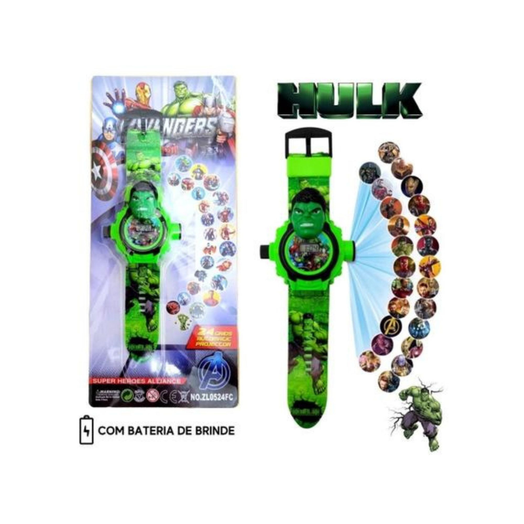 Relógio digital com projetor de imagens do seu personagem preferido ...