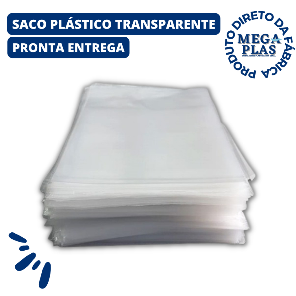 Saco Plástico PEBD FOSCO Diversas Medidas | Shopee Brasil