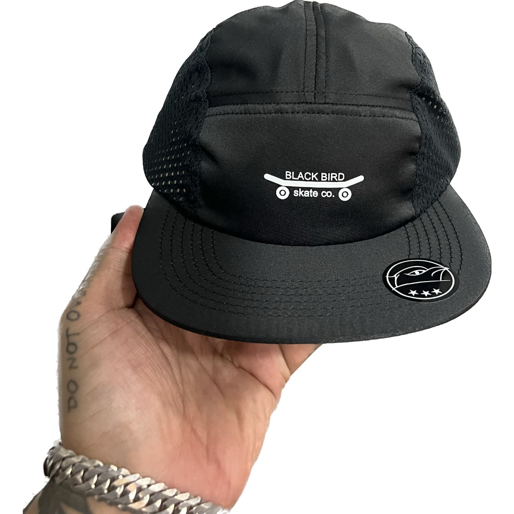 Bone Five Panel Black Bird | Shopee Brasil
