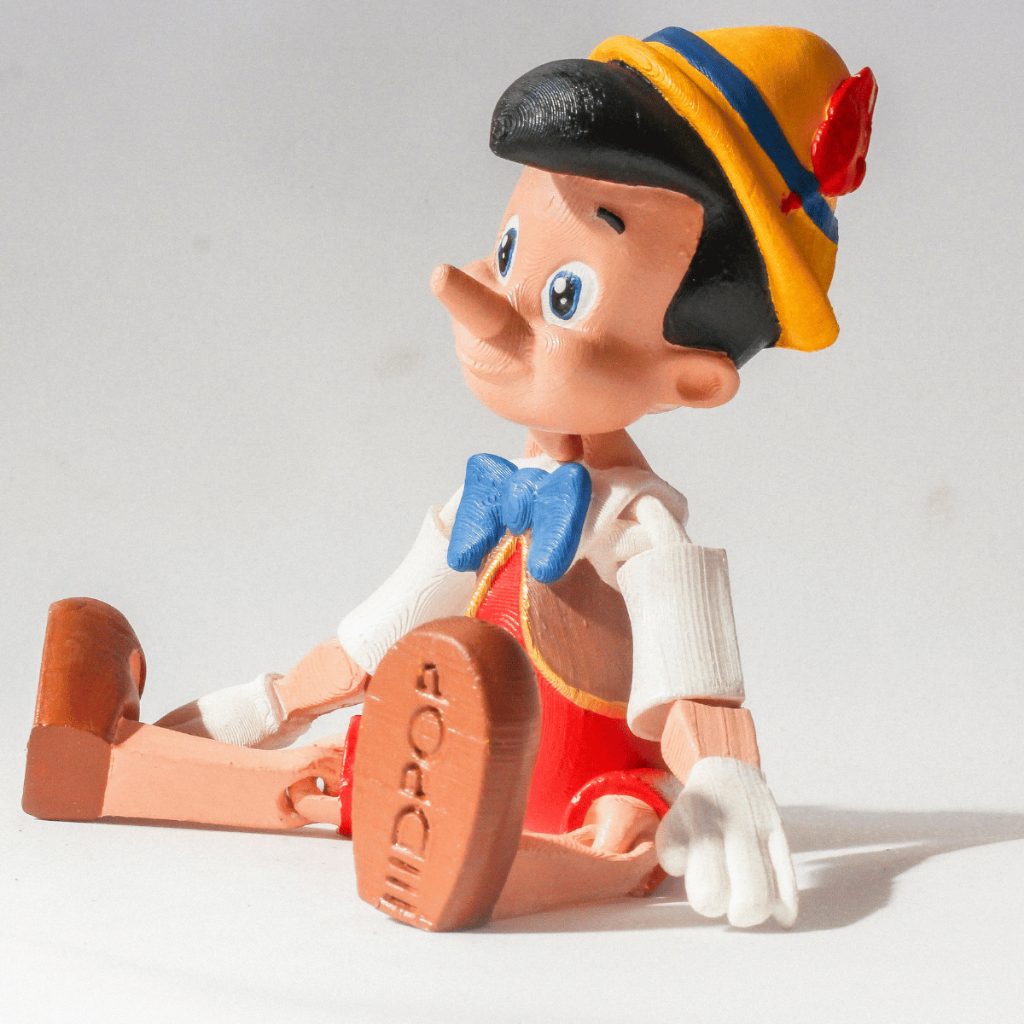 Boneco Pinóquio articulado - figura Pinocchio colecionável Disney ...