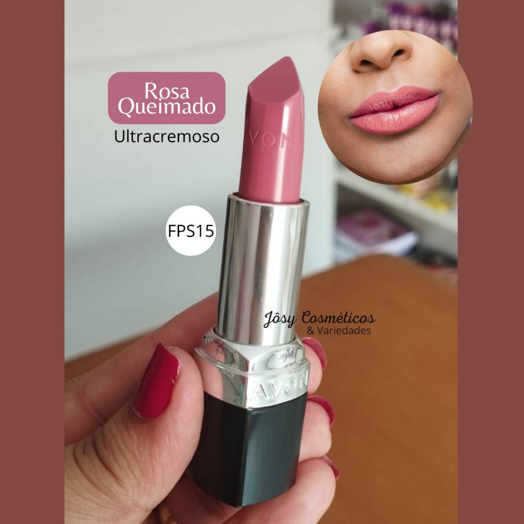 Batom Ultracremoso FPS 15 Rosa Queimado- 3,6g | Shopee Brasil