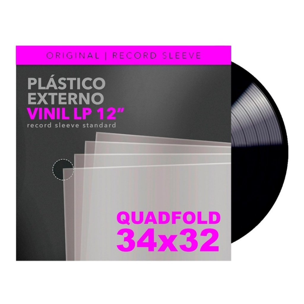 Plastico Vinil Lp Externo 0,20 Quadfold 34x32 - 5 Unidades | Shopee Brasil