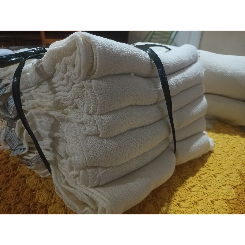 pano alvejado tipo saco para limpeza em geral, pacote com 5 unidades mede 30cm x 50 cm. | Shopee ...