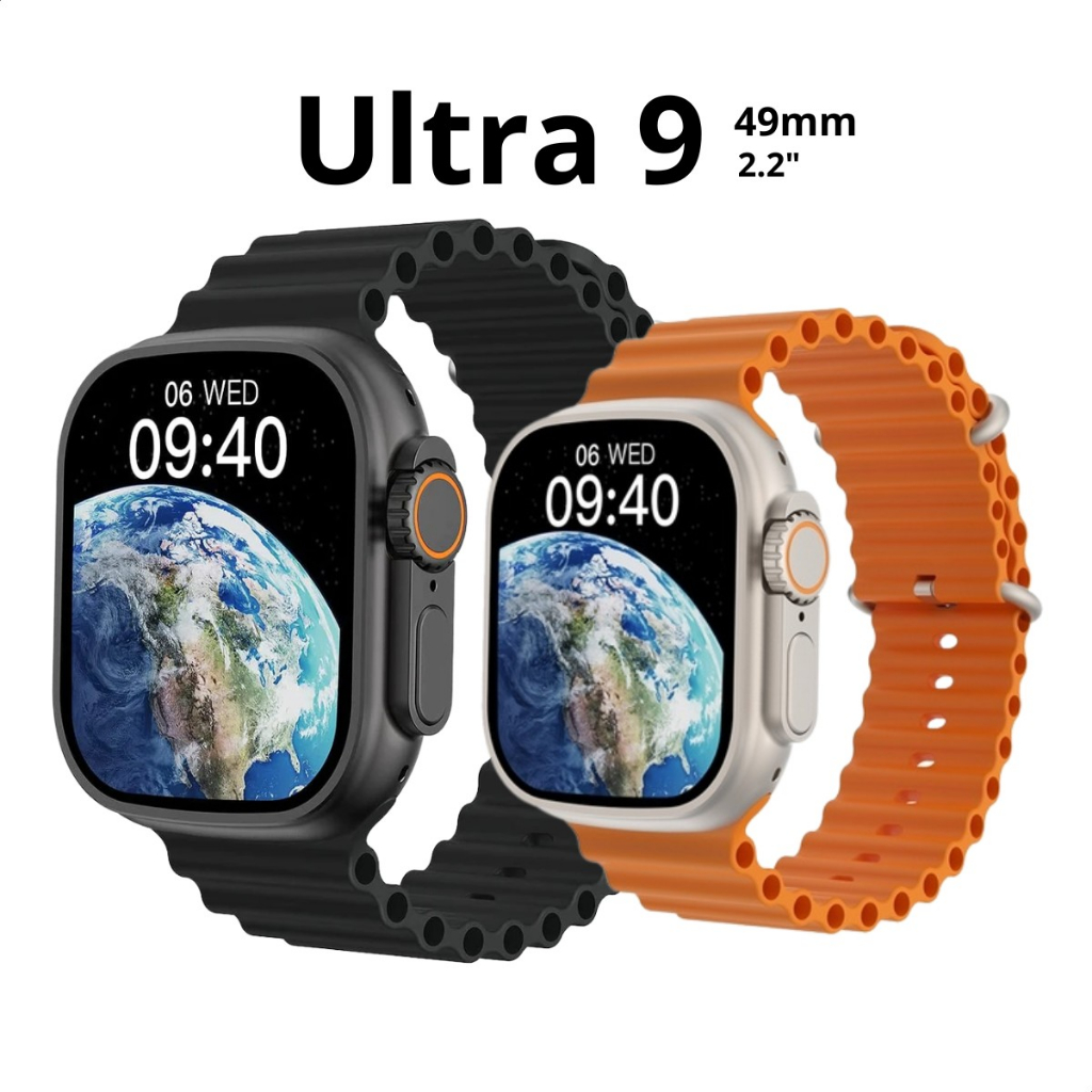 Smartwatch Ultra 9 49mm Tela Infinita 2.2 Monitoramento Da Frequência ...