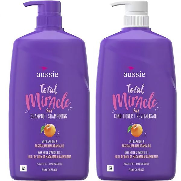 Kit Aussie Total Miracle Shampoo + Condicionador 778ml | Shopee Brasil