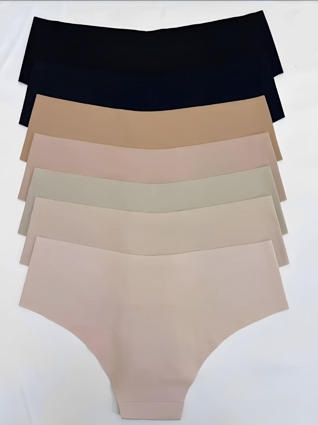 Kit 5 Calcinha Sem Costura Corte a Laser Tanga Não Marca Lingerie ...