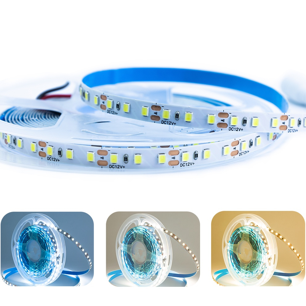 Fita led 2835 5m branca fria neutra branca quente 120 leds 240 leds 12v fita LED flexivel alto ...