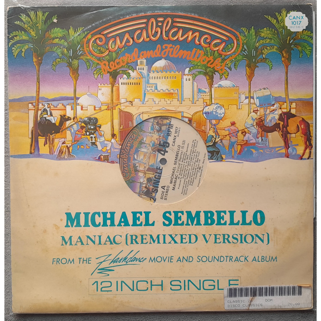 Lp MIchael Sembello 1983 Maniac Remix vinil importado | Shopee Brasil