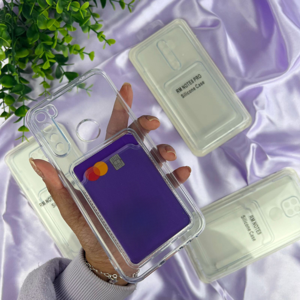Capa Transparente Porta CartãoXiaomi Redmi Note 8/ Redmi Note 8 Pro ...