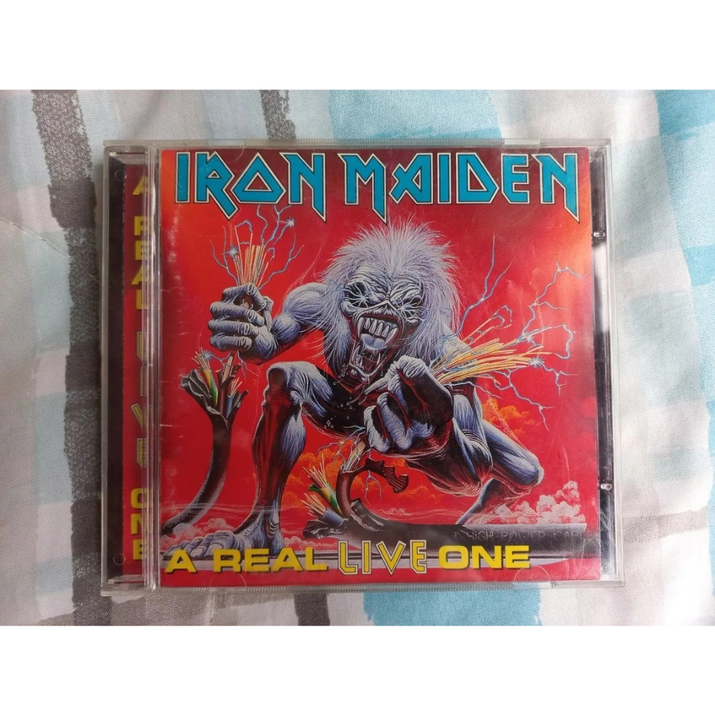 Iron Maiden A Real Live One Cd Primeira Tiragem Capitol Usa - mídia c ...